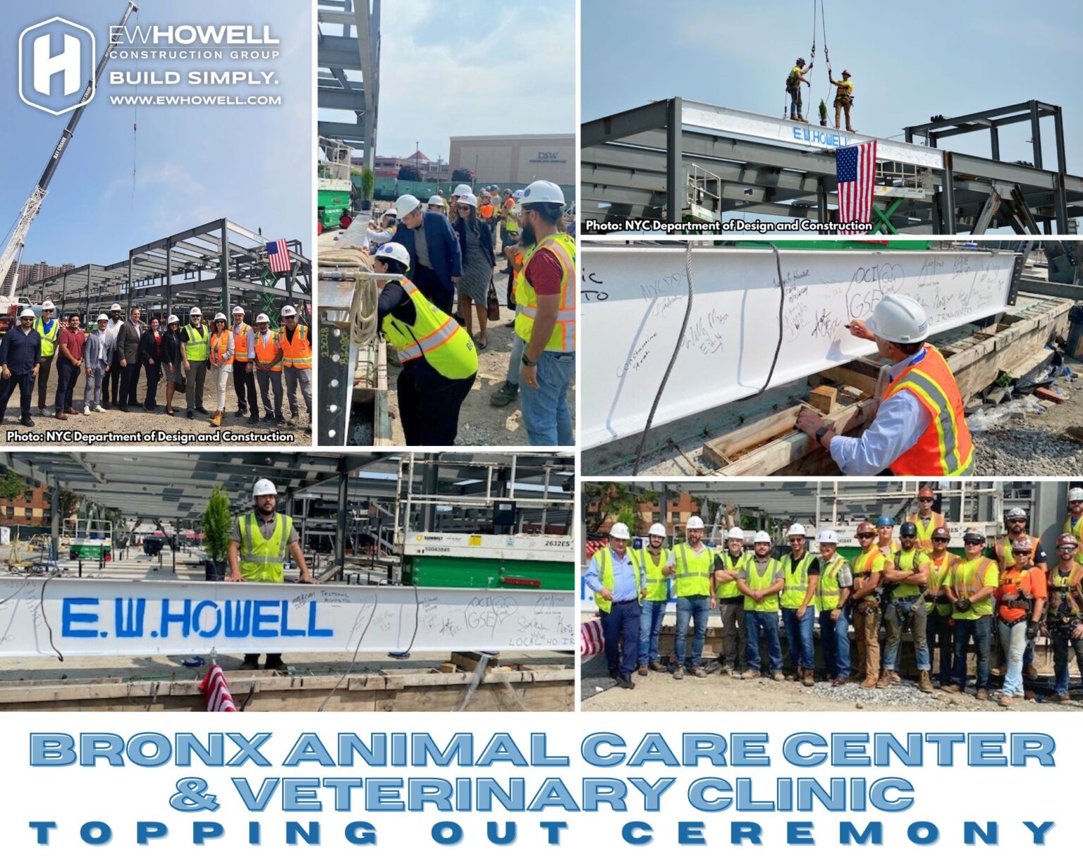 EW Howell Attends Bronx Animal Care Center Topping Out Ceremony - EW Howell